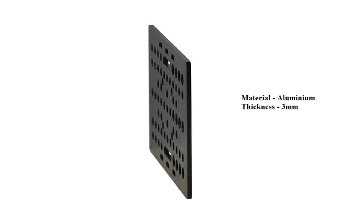 Gantry plate high stiffness aluminium v slot universal gantry plate