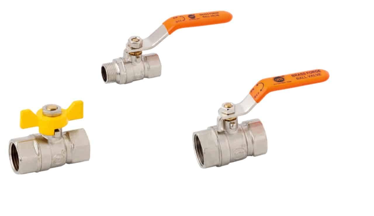 Brass ball valve (butter and Handle) Fitting (BSP) for residential ...