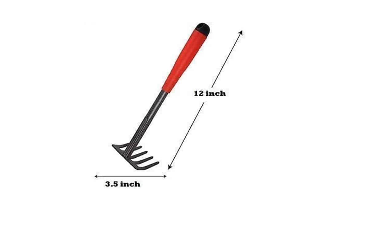 Hand rake garden tool plastic handle tool fork hoe