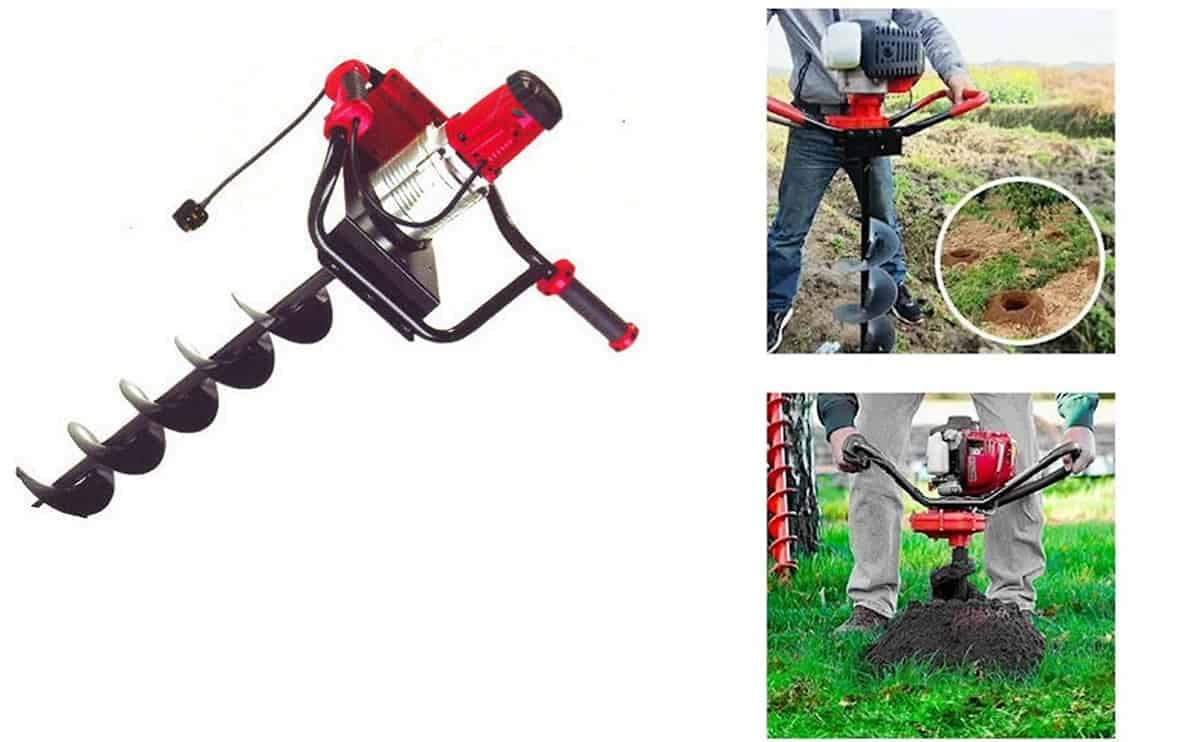 Post digger machine petrol operated hand earth auger